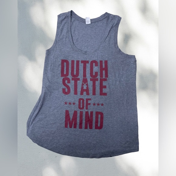 Dutch Bros | Shirts | Dutch Bros Tank Top Dutch State Of Mind Greyred ...